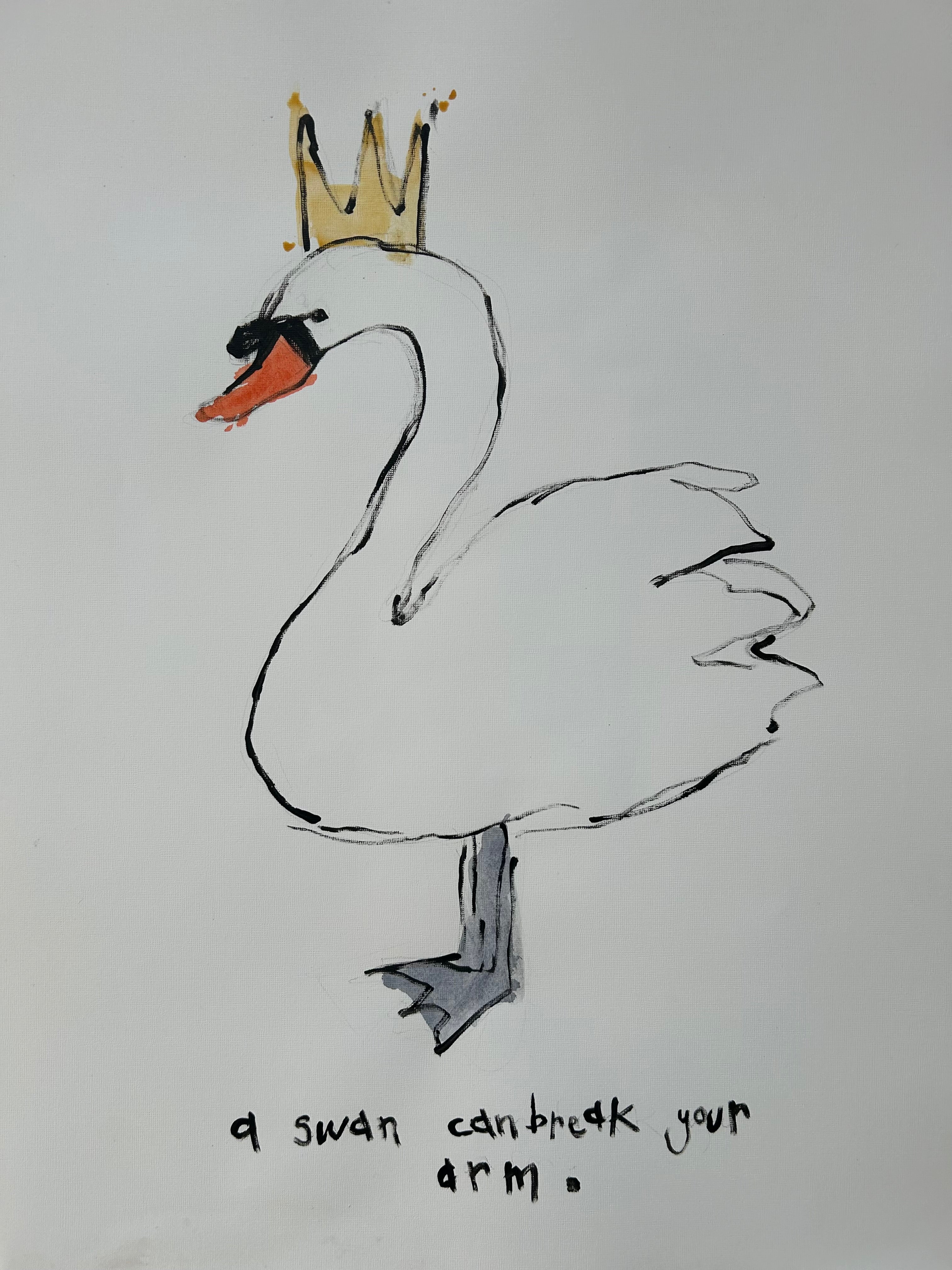 A Swan Can Break Your Arm - Original – Harrogate House Interiors